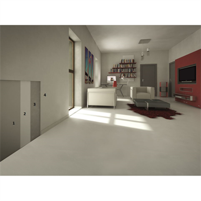 BIM objects - Free download! Decorative finish for internal walls with ...