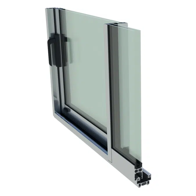 BIM objects - Free download! JT 2 RAIL WITH 4 SLIDING SASH WINDOW USING ...