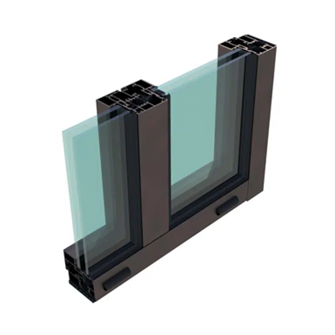 BIM objects - Free download! System LT - 2 LEAVES WINDOW CONCEALED LINE ...