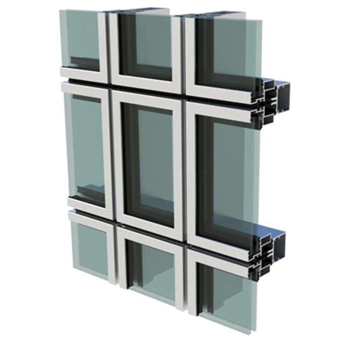 BIM objects - Free download! System FC - Semi Structural Glazing ...