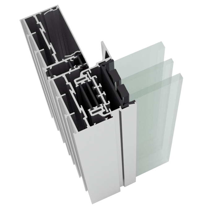 Objetos BIM - ¡Descarga gratis! OS TRIPLE 2R 1 FIXED LEAF 1 SLIDING ...