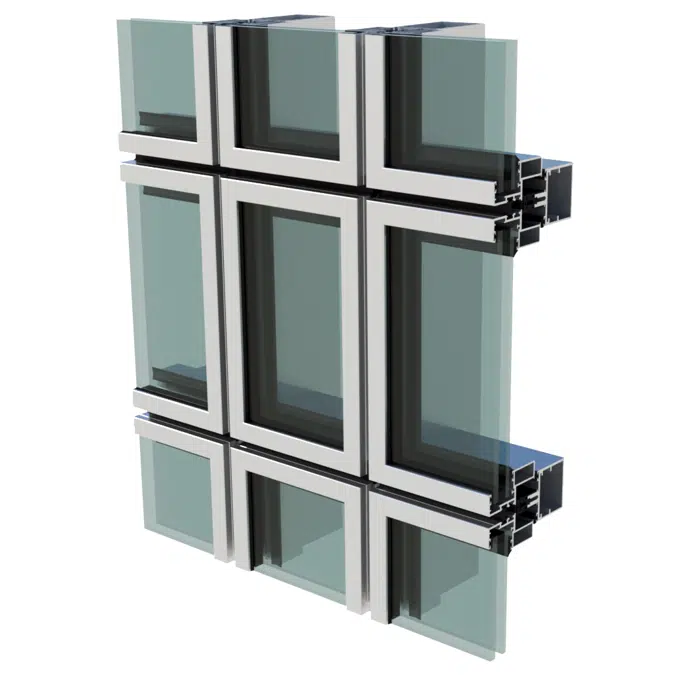 BIM objects - Free download! System FC - STRUCTURAL CURTAIN WALL ...