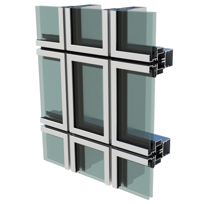 BIM objects - Free download! System FC - STRUCTURAL CURTAIN WALL ...