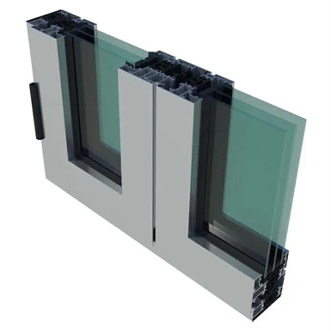 BIM objects - Free download! System ST - 2 LEAVES WINDOW STANDARD ...