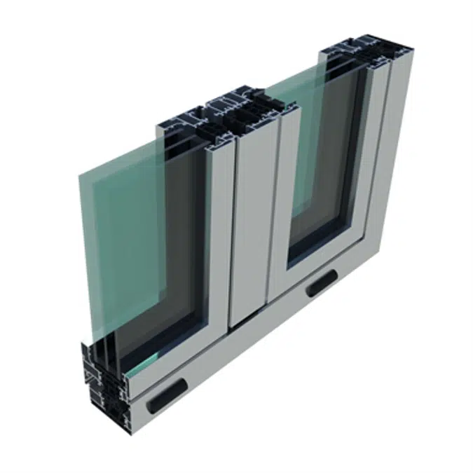 BIM objects - Free download! System ST - 2 LEAVES WINDOW STANDARD ...