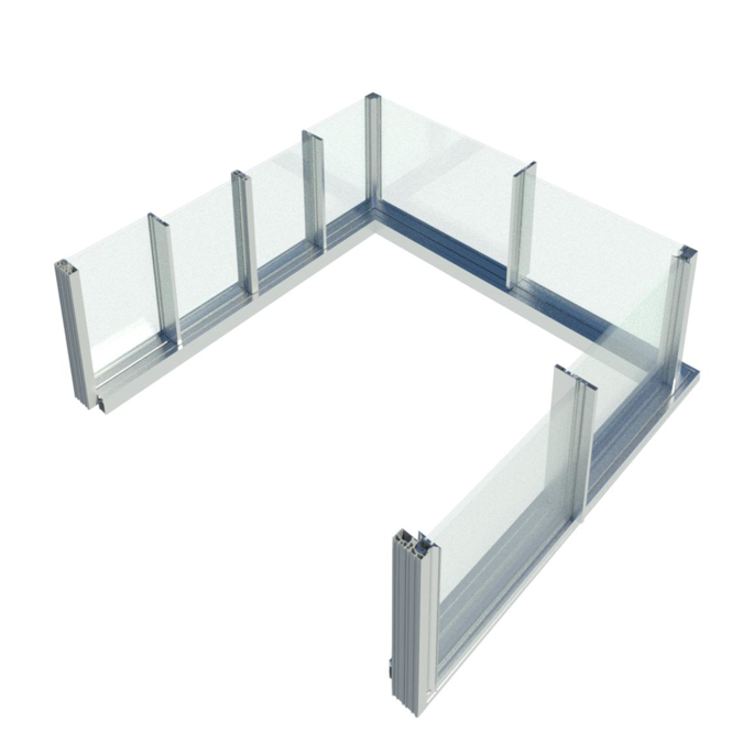 BIM objects - Free download! OS DOUBLE 2R 8 LEAVES CORNER SLIDING ...