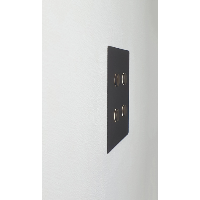 BIM objects - Free download! Flush wall mount for Lutron Alisse 1C/2C ...