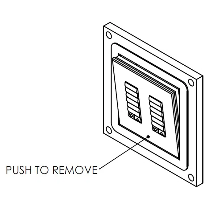 BIM objects - Free download! Flush wall mount for Lutron Architectural ...