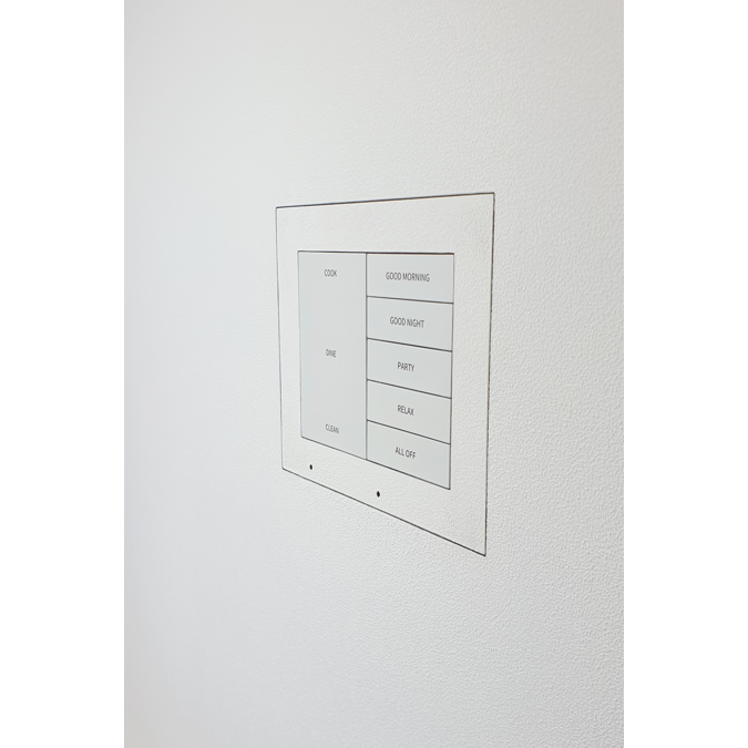 Objetos BIM - ¡Descarga gratis! Flush wall mount for two Crestron HZ ...