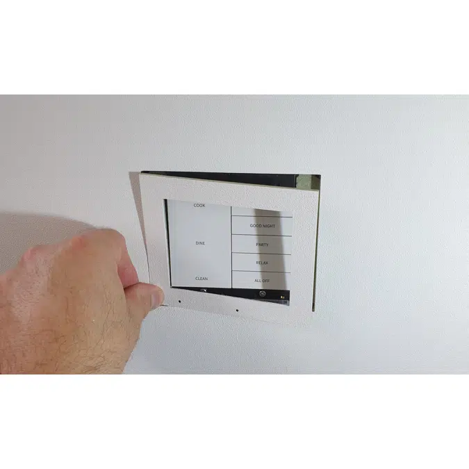 Objetos BIM - ¡Descarga gratis! Flush wall mount for two Crestron HZ ...