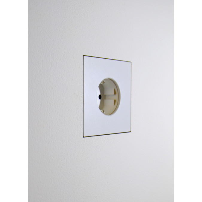 BIM objects - Free download! Flush wall mount for Basalte satin white ...
