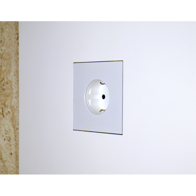 BIM objects - Free download! Flush wall mount for Basalte satin white ...