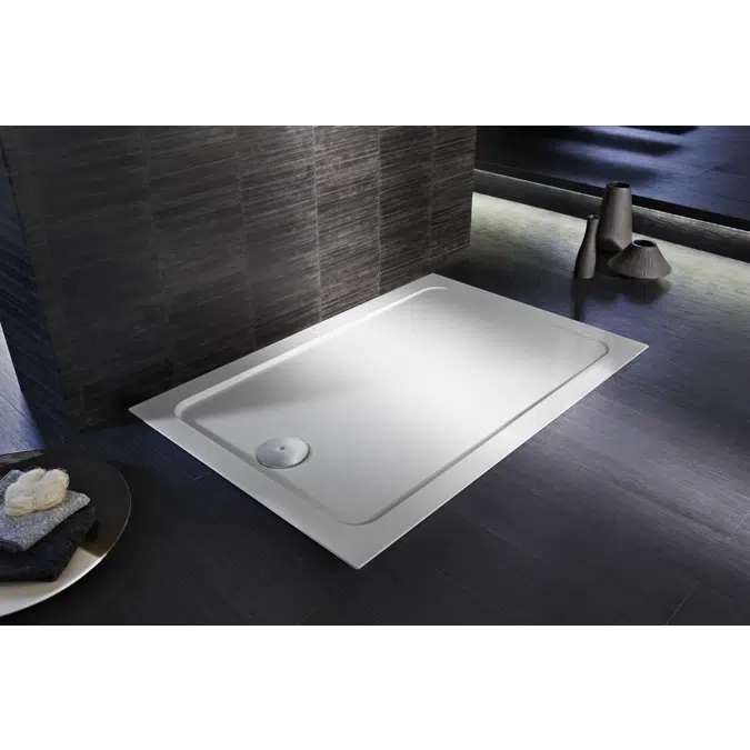 BIM objects - Free download! FLIGHT - Rectangular shower tray 120 x 70 ...