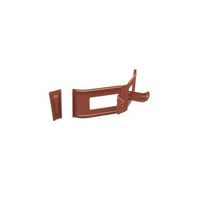 BIM objects - Free download! Pipe Bracket (Wood) Diameter: 100 mm ...