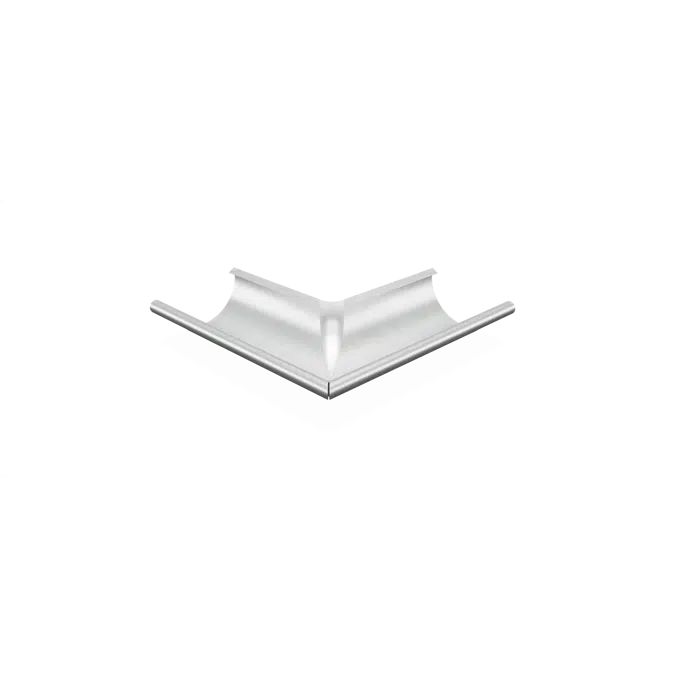 BIM objects - Free download! Gutter Angle Outer Diameter: 125 mm Angle ...
