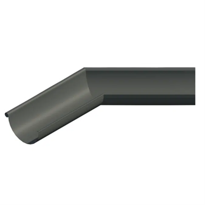 BIM objects - Free download! Gutter Angle Outer Diameter: 150 mm Angle ...