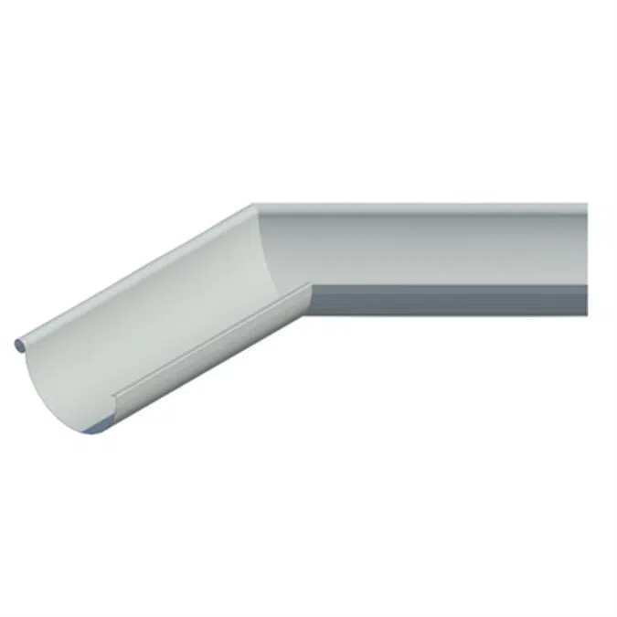 BIM objects - Free download! Gutter Angle Outer Diameter: 150 mm Angle ...