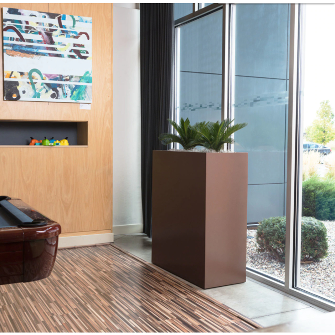 BIM objects - Free download! Amesbury Tall Narrow Planter Box | BIMobject