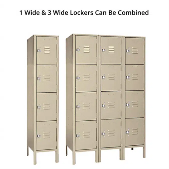 BIM objects - Free download! Lyon Standard Locker | BIMobject