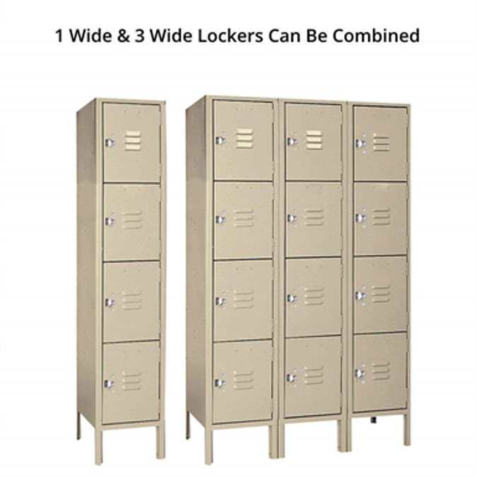 BIM objects - Free download! Lyon Standard Locker | BIMobject