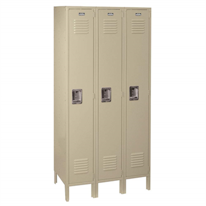 BIM objects - Free download! Lyon ValTec Single Tier Locker 3 Wide ...