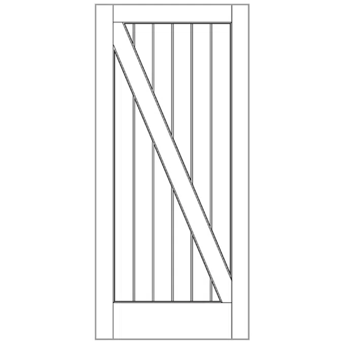 BIM objects - Free download! Rustic Barn Doors | BIMobject