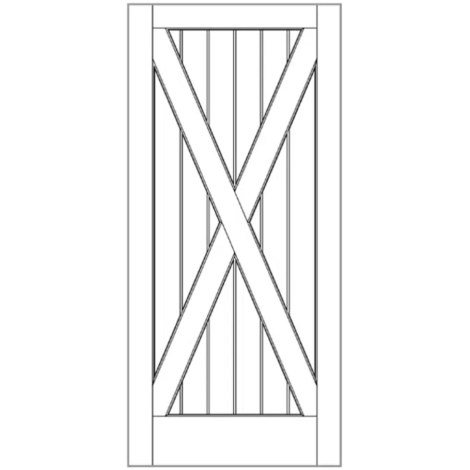 BIM objects - Free download! Rustic Barn Doors | BIMobject