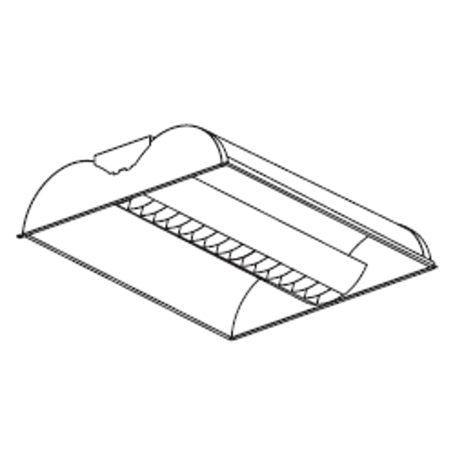 BIM objects - Free download! Arioso Recessed Louver Perf 2x2 | BIMobject