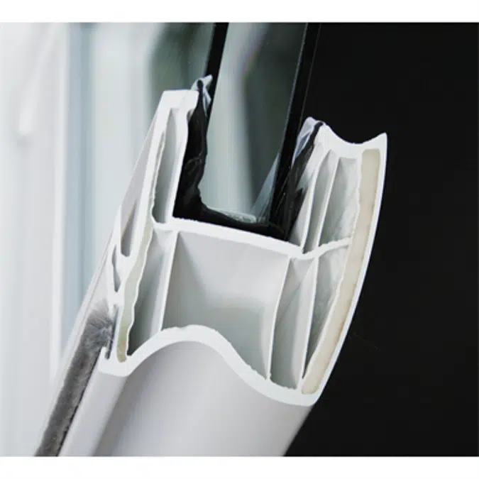 BIM objects - Free download! Double PVC sliding window | BIMobject