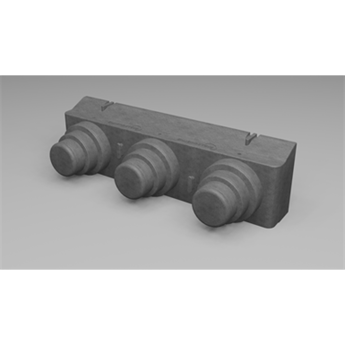 Objetos BIM - ¡Descarga gratis! Plenum Universel 3 sorties | BIMobject