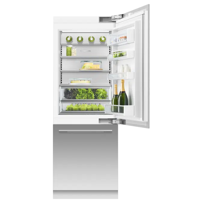 BIM objects - Free download! 30" Series 9 Integrated Refrigerator ...