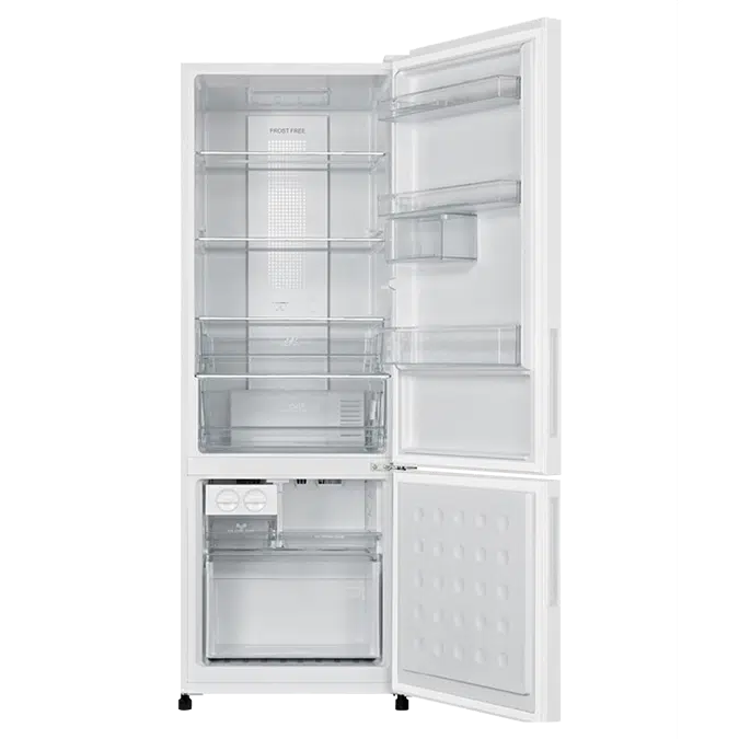 BIM objects - Free download! Refrigerator Freezer, 60cm, 303L, Bottom ...