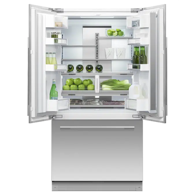 BIM objects - Free download! 90cm Series 7 Integrated French Door ...