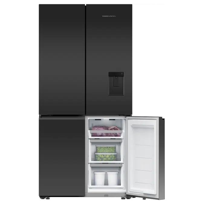 BIM objects - Free download! 690L Series 7 Quad Door Refrigerator ...