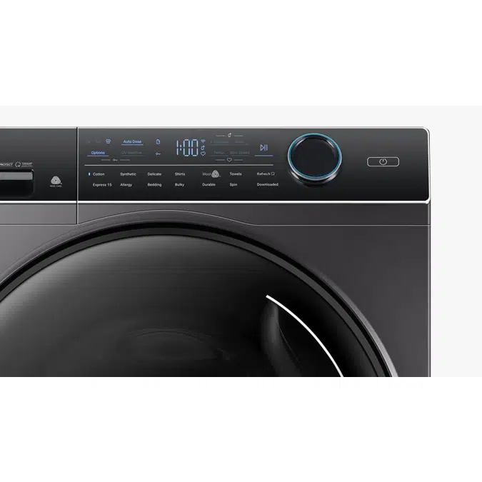 BIM objects - Free download! Front Loader Washing Machine, 8kg, UV Protect-HWF80ANB1 | BIMobject