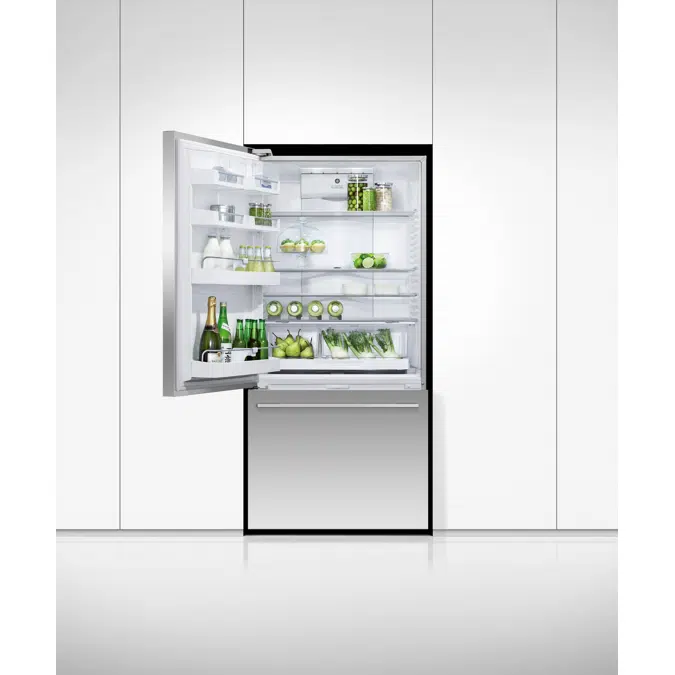 BIM objects - Free download! 490L Series 5 Refrigerator Freezer, Ice ...