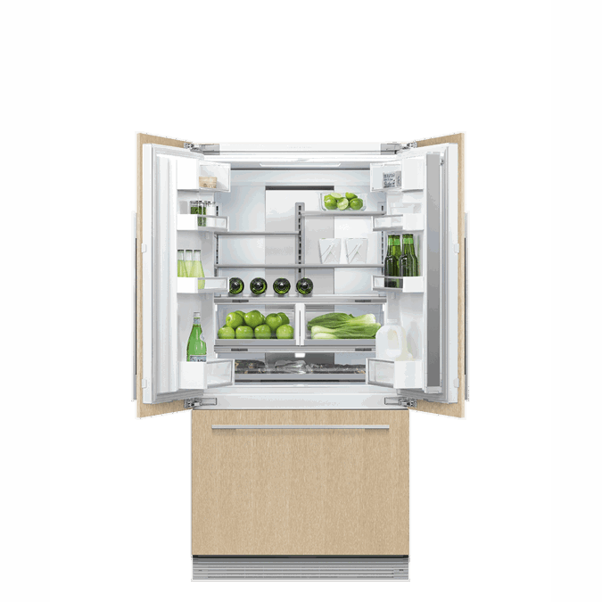 Objetos BIM - ¡Descarga gratis! Integrated French Door Refrigerator ...