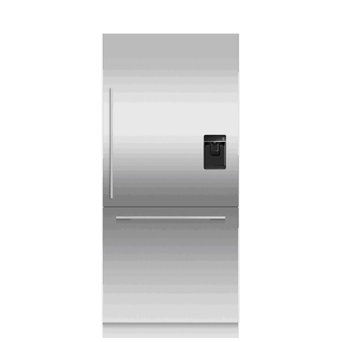 BIM objects - Free download! Integrated Refrigerator Freezer, 36", Ice ...