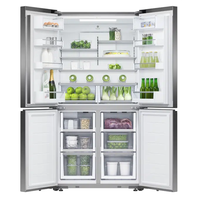 BIM objects - Free download! 538L Series 7 Quad Door Refrigerator ...