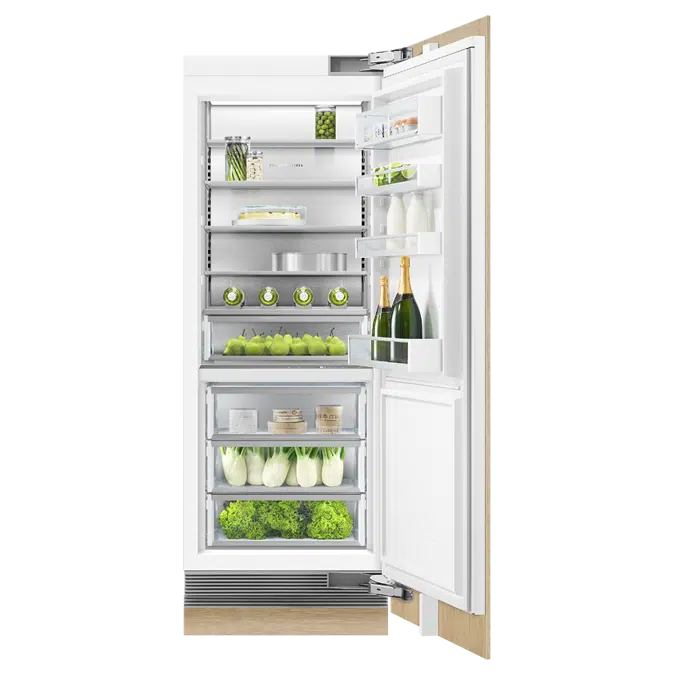 BIM objects - Free download! Integrated Column Refrigerator, 76cm ...