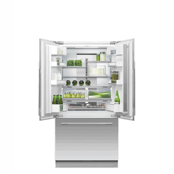 BIM objects - Free download! Integrated French Door Refrigerator ...