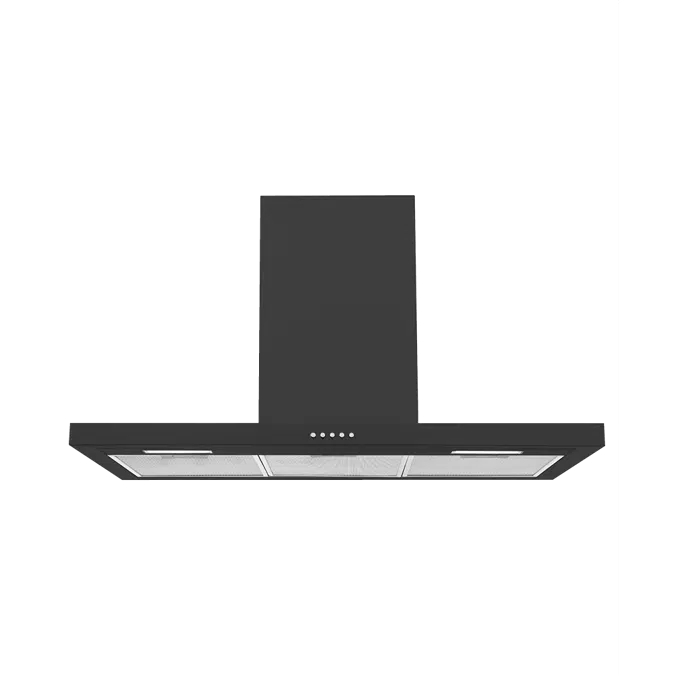 Objetos BIM - ¡Descarga gratis! archived_Wall Rangehood, 90cm, Box ...