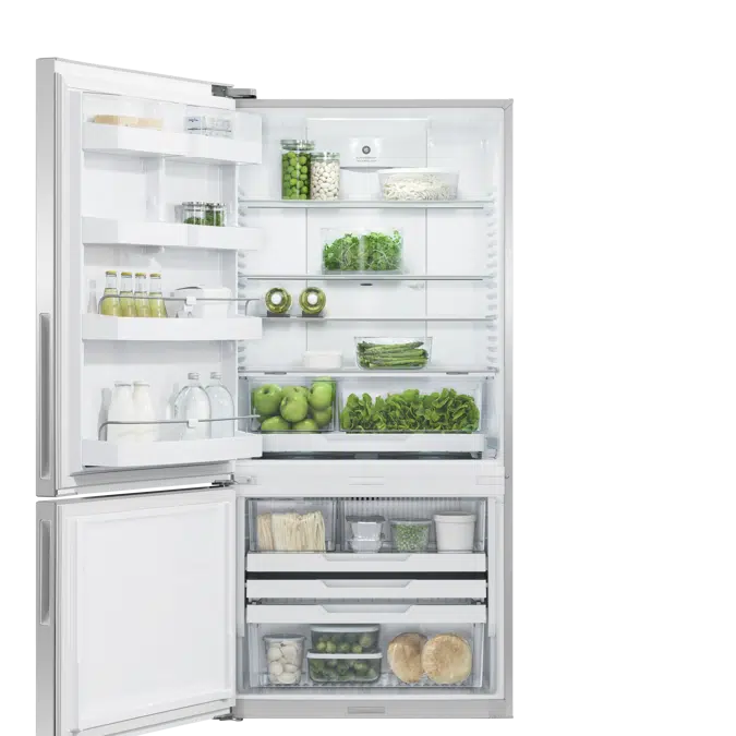 BIM objects - Free download! Freestanding Refrigerator Freezer, 79cm ...