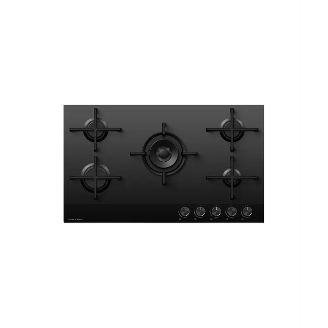 BIM objects Free download 90cm Series 9 5 Burner Gas Cooktop Natural Gas CG905DNGGB4 BIMobject