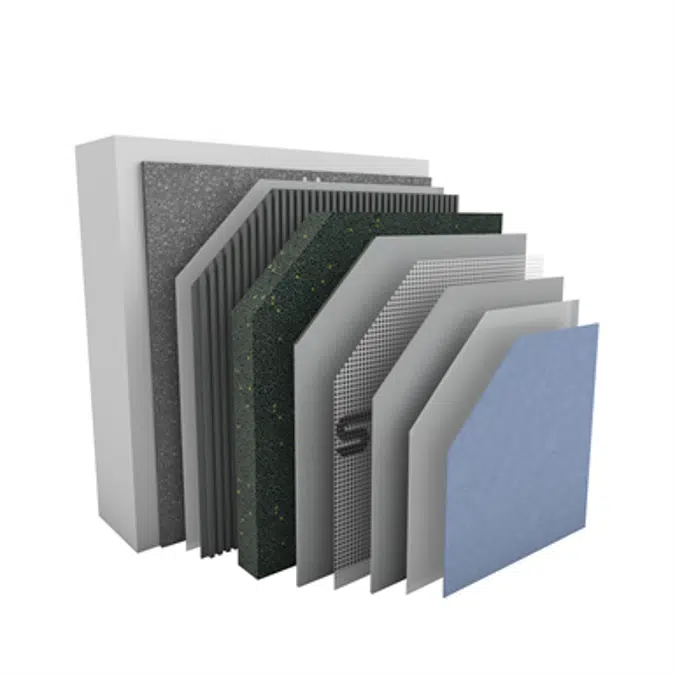 BIM objects - Free download! StoTherm Vario D, External wall insulation ...