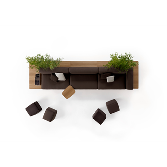 BIM objects - Free download! Mus Fixed Sofa | BIMobject