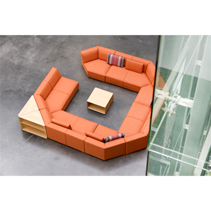 BIM objects - Free download! Sum Fixed Sofa | BIMobject