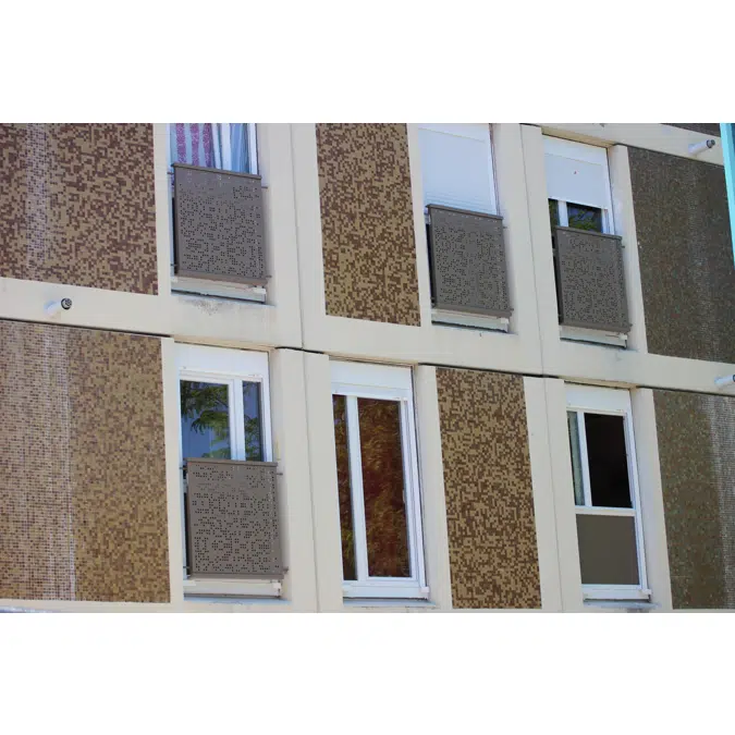 BIM objects - Free download! Karactère - garde-corps tôlé filant | pose ...