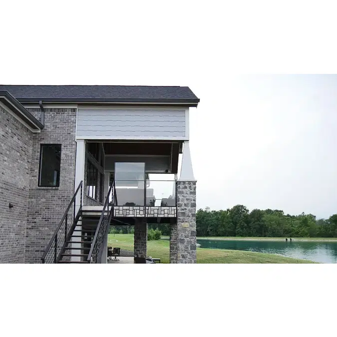 BIM objects - Free download! Libart's Kinetic Telescopic Glass Railing ...