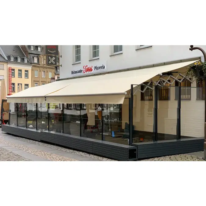 BIM objects - Free download! Libart's Kinetic Telescopic Glass Railing ...